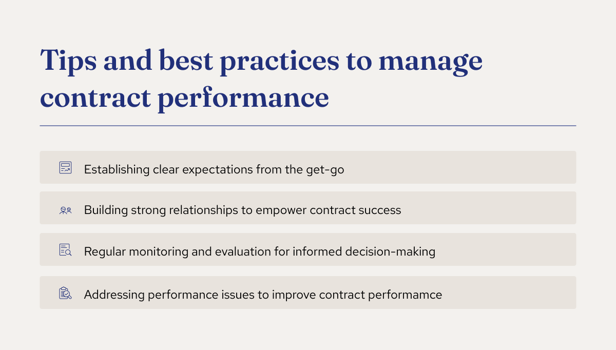 Contract Performance Management Tips Tools For Success
